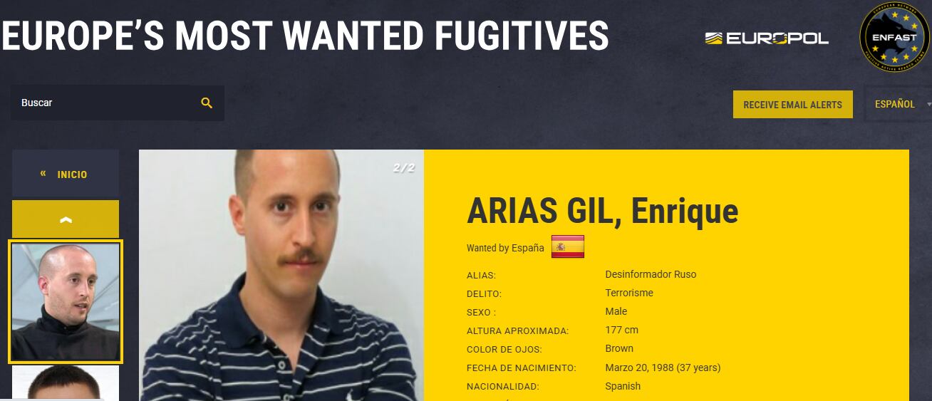 Europol incluye al 'hacker' español 'desinformador ruso' en su lista de los más buscados por ...